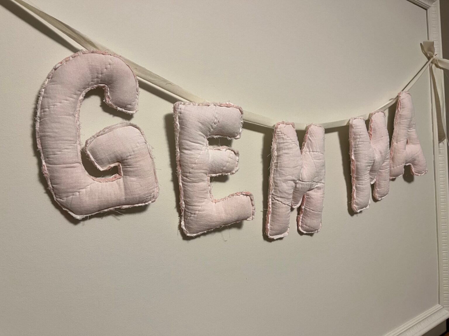 How To Make a Baby Name Banner - DIY With Me - Whitney